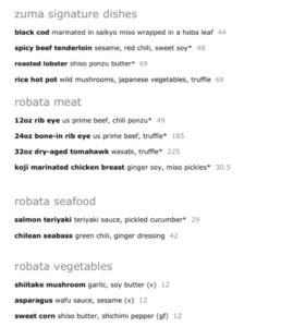 Review: Zuma Boston at Four Seasons One Dalton